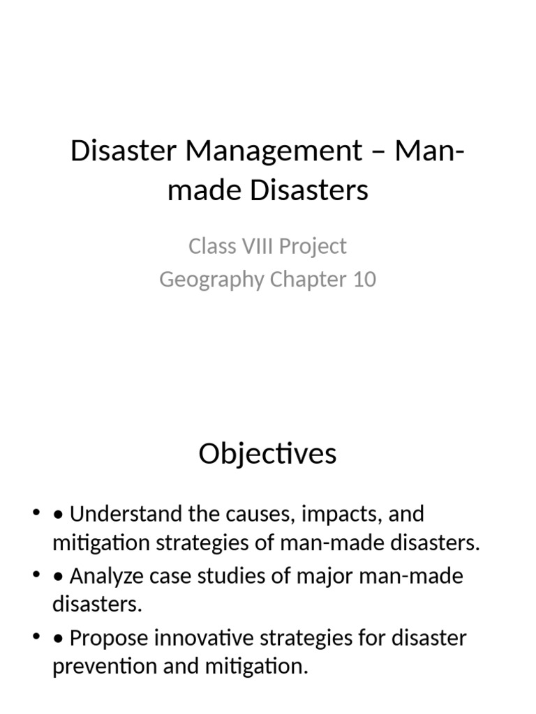 Man Made Disaster Project | PDF