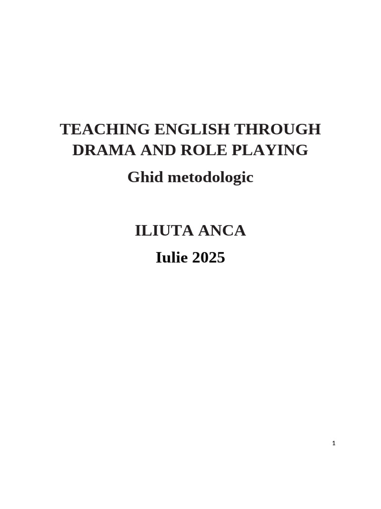 Teaching English with Drama Techniques | PDF | Learning | Foreign Language