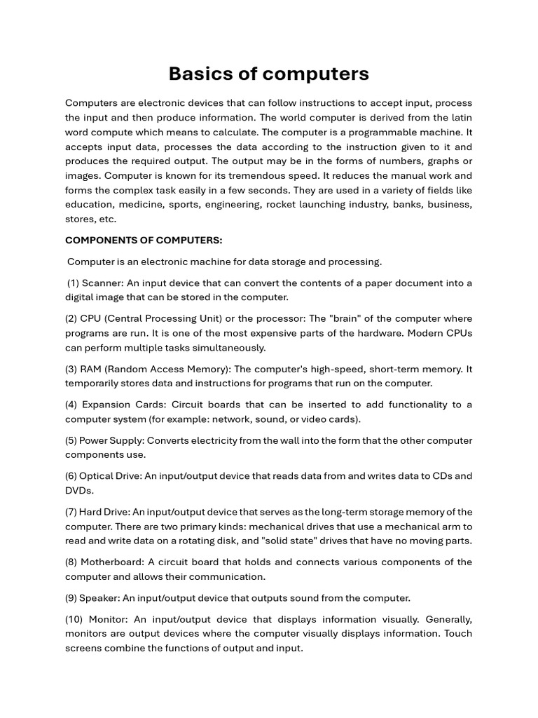 UNIT 3 Computer Basics | PDF | World Wide Web | Internet & Web