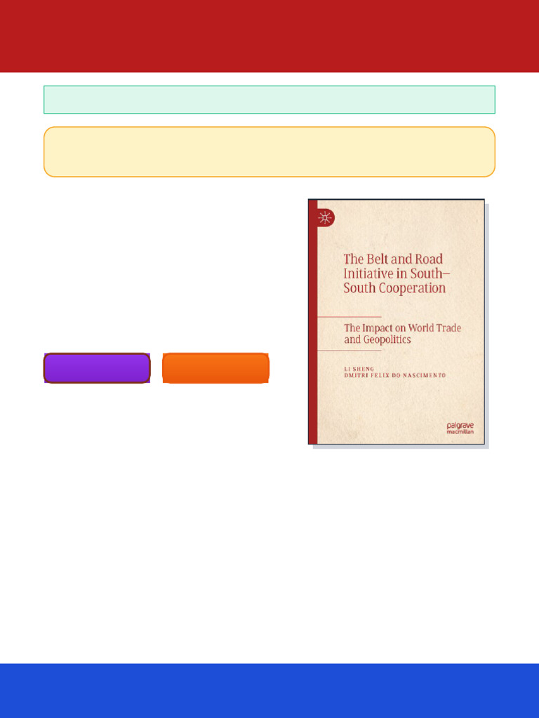 The Belt and Road Initiative in South-South Cooperation: The Impact On ...