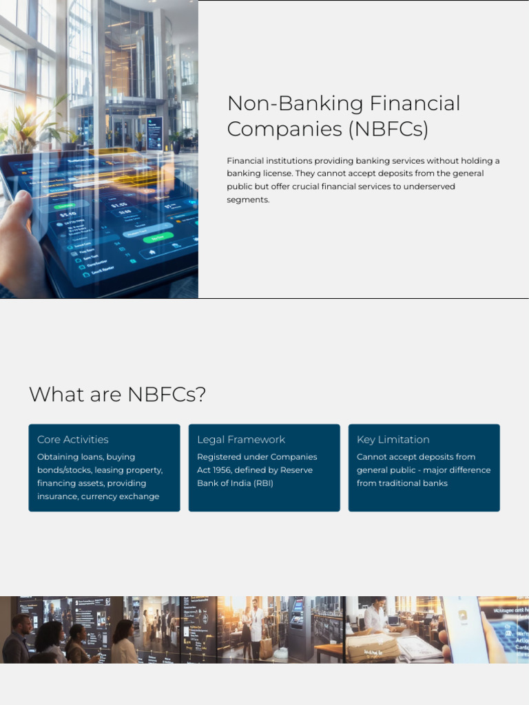 Non Banking Financial Companies NBFCs | PDF | Banks | Reserve Bank Of India
