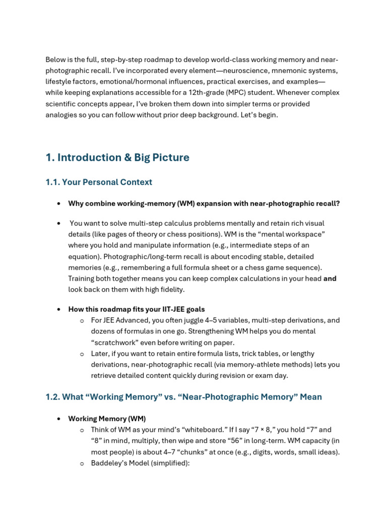 Memory - A Full Chapter | PDF | Memory | Synaptic Plasticity