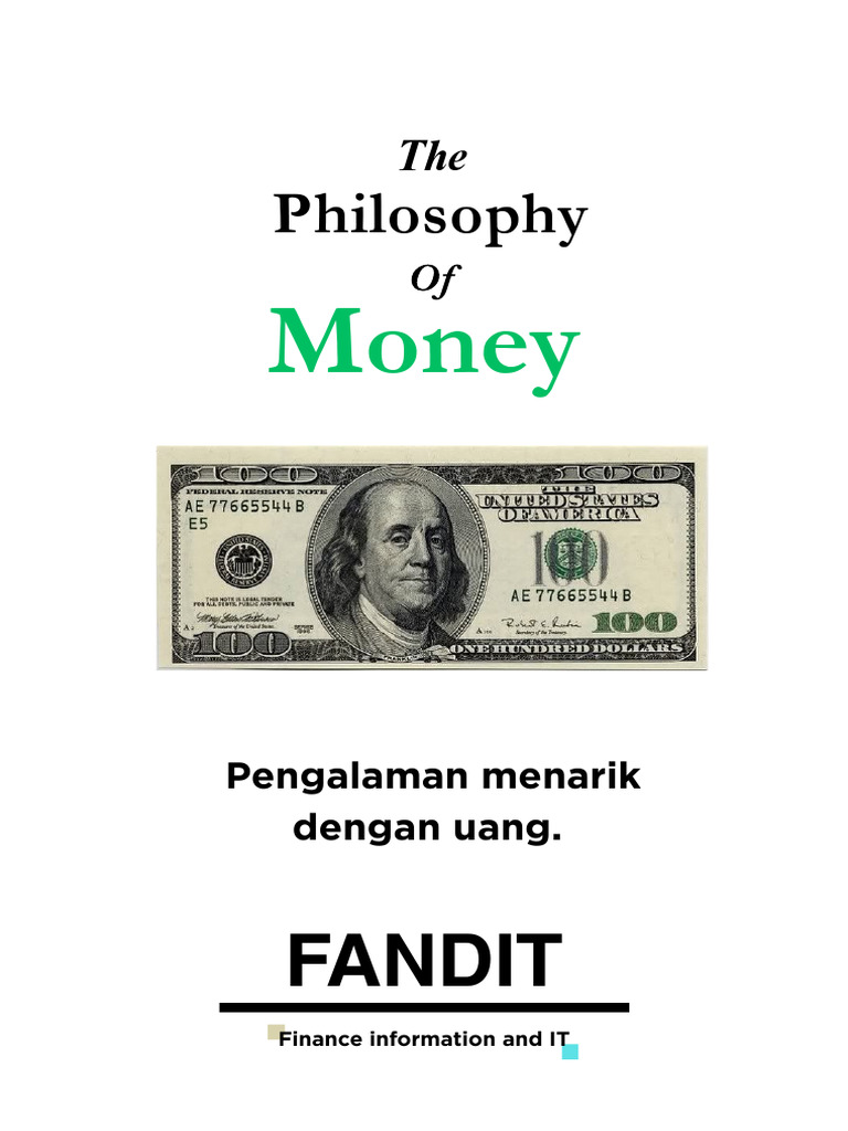 The Philosophy of Money: MY FIRST RESEARCH JOURNAL AS NEW ACADEMITION | PDF