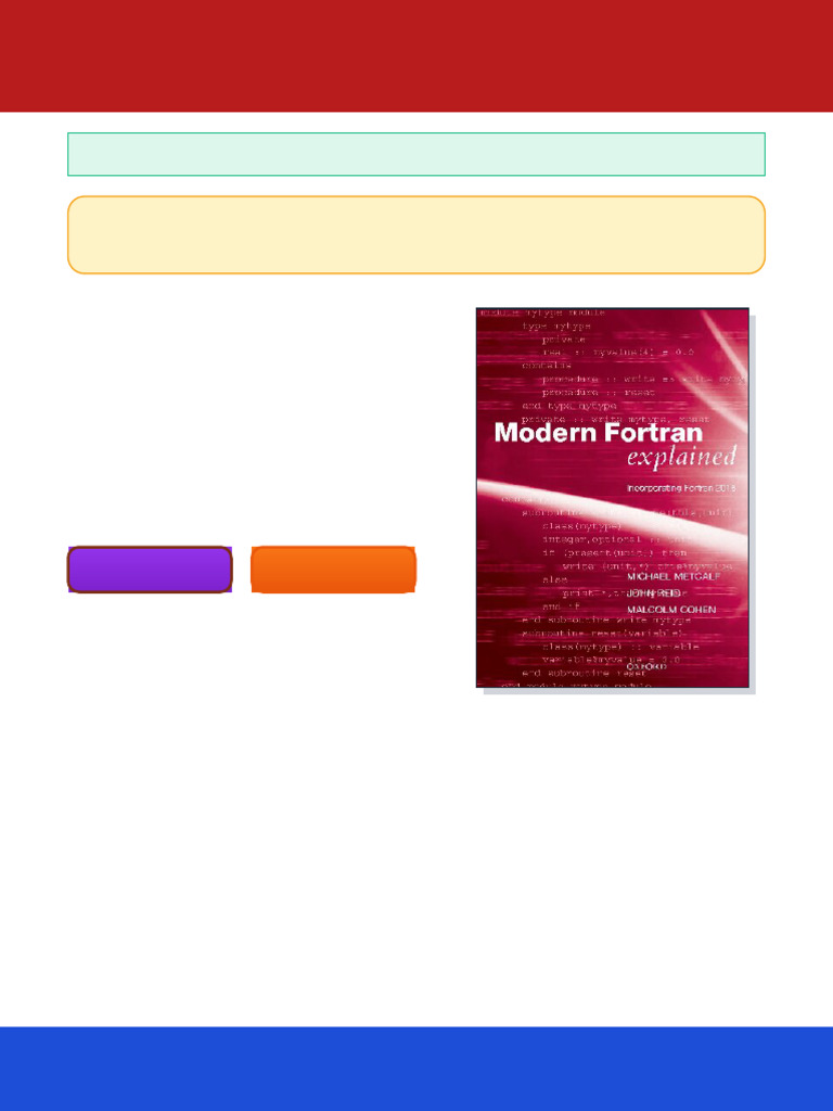 Modern Fortran Explained: Incorporating Fortran 2018 8th Edition ...