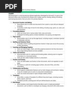 Overview of MS Word Interface Features | PDF | Microsoft Word | Paragraph