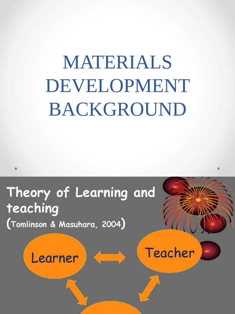Materials Development in Teaching English | PDF