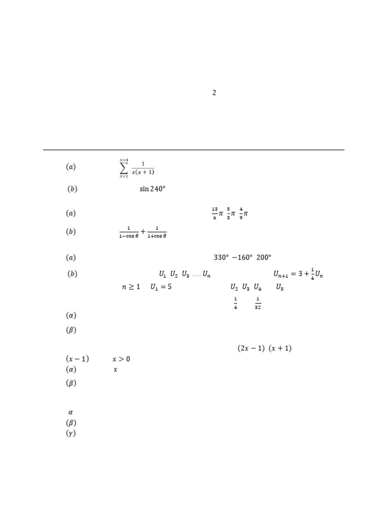SHS 2 Elective Maths | PDF | Sequence | Pi