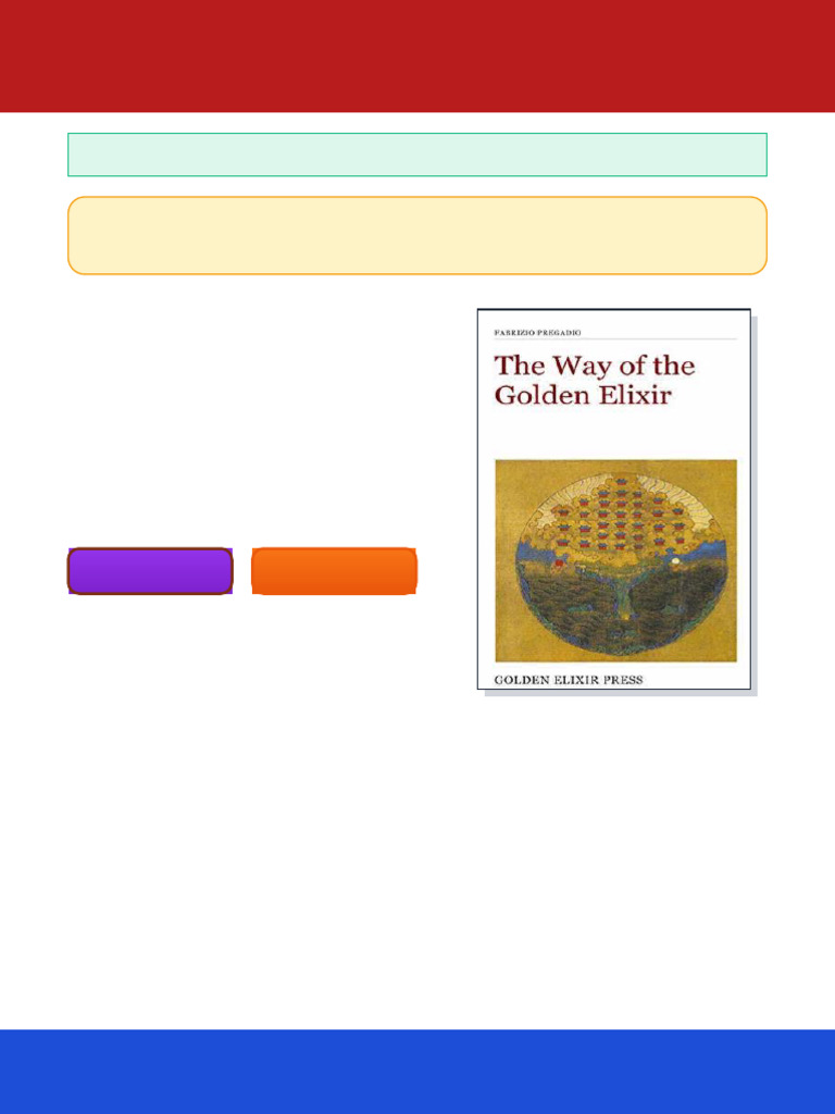 The Way of the Golden Elixir: An Introduction to Taoist Alchemy ...