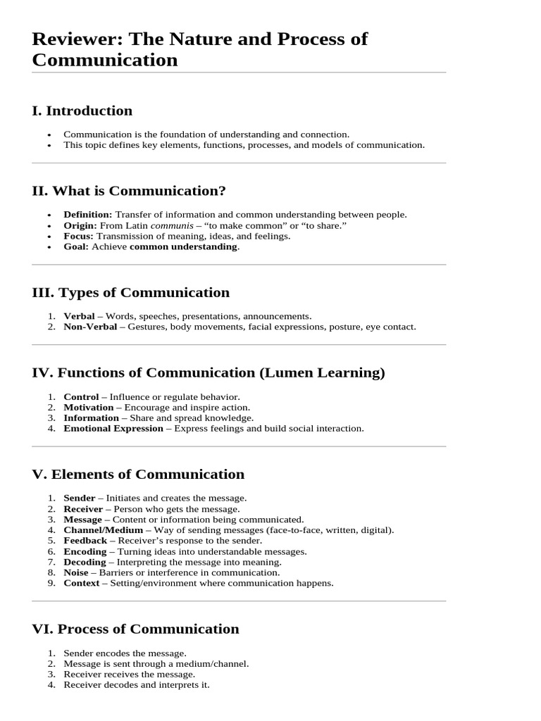 Understanding Communication Processes | PDF | Communication | Liberal ...