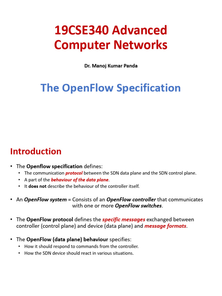 11 OpenFlow Specification | PDF | Port (Computer Networking) | Network Switch