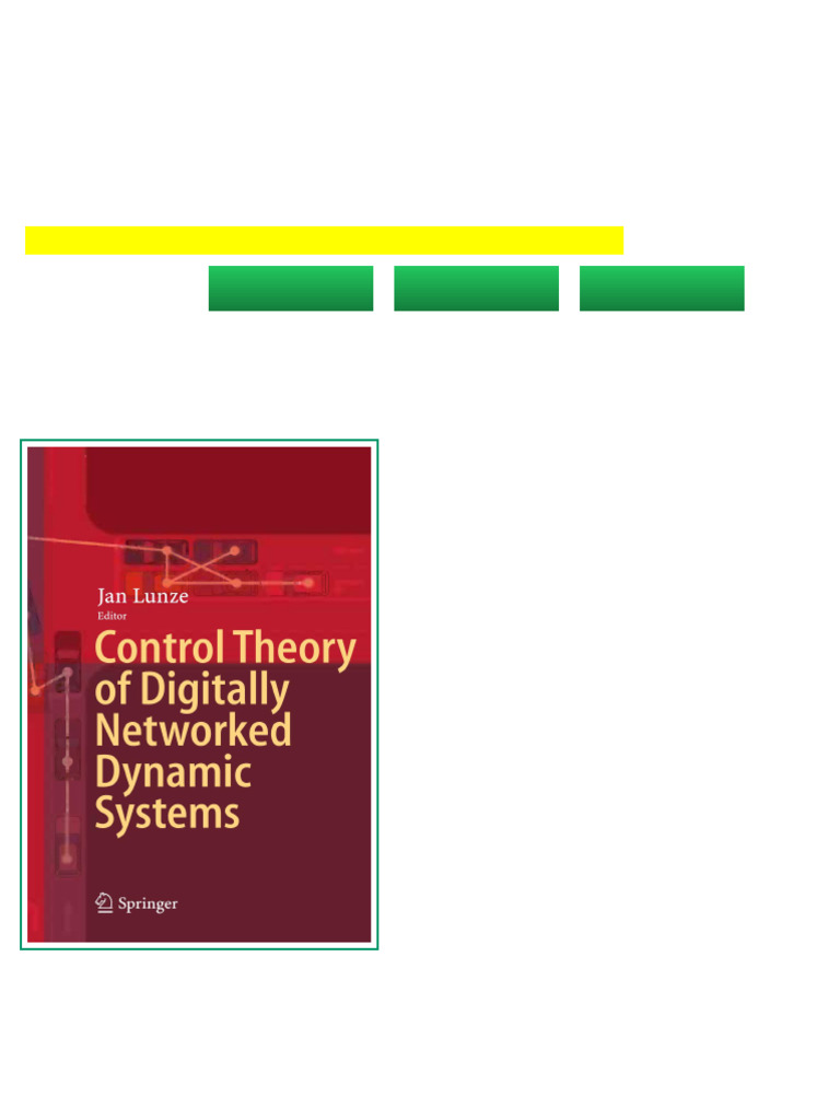 Control Theory of Digitally Networked Dynamic Systems Digital Download ...