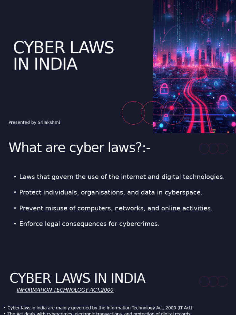 Cyber Laws in India: IT Act Overview | PDF | Cybercrime | Security