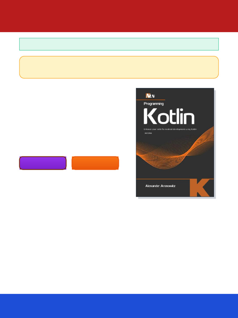 Programming Kotlin Enhance your skills for Android development using ...