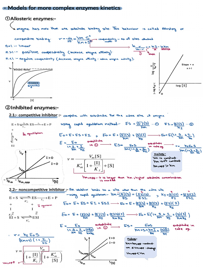 3-Complex Enzymes Kinetics | PDF