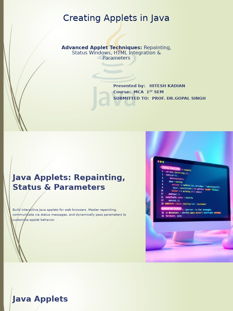 JAVA PPT (Wecompress.com) | PDF | World Wide Web | Internet & Web