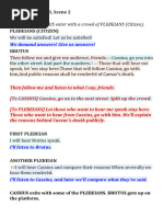Antony's Funeral Speech for Caesar | PDF | Julius Caesar | Mark Antony