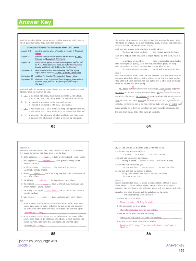 Raz L3 HW20 Grammar AK | PDF | Linguistics | Grammar