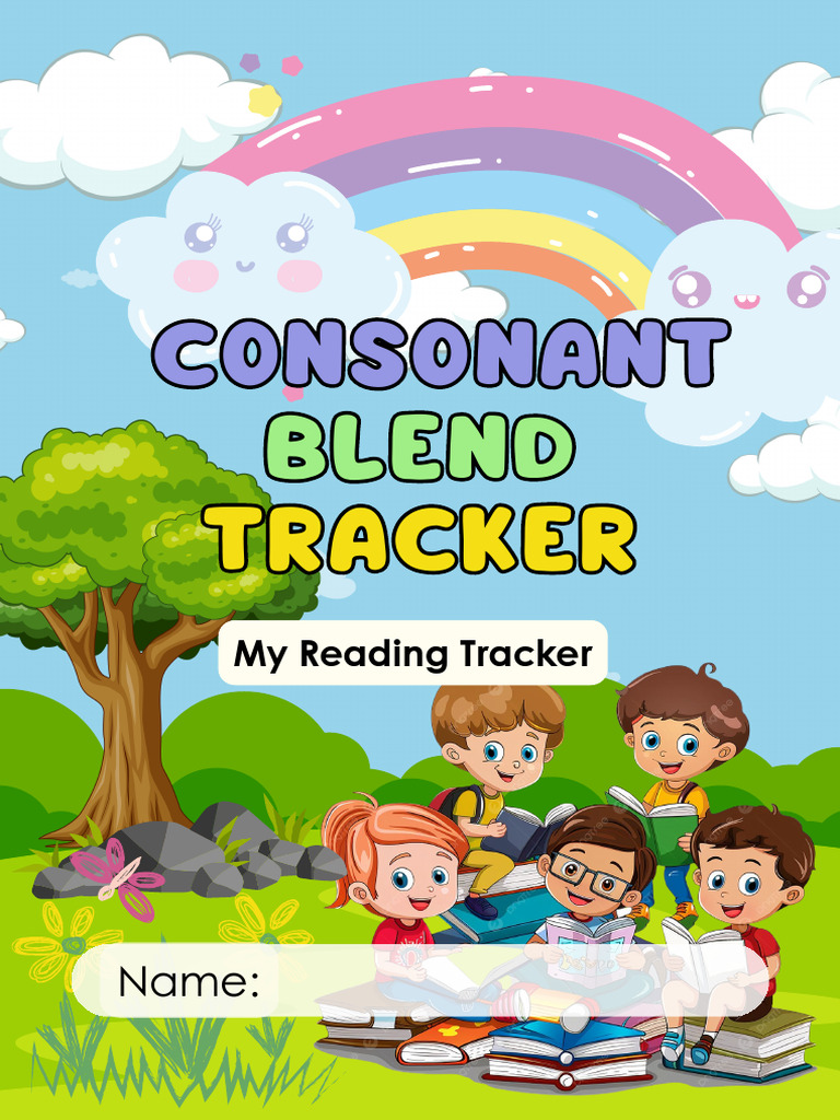 Consonant Blend Reading Tracker | PDF