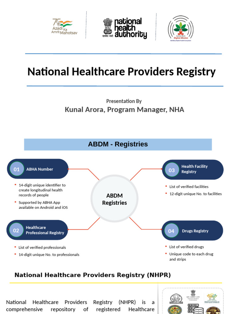 National Healthcare Providers Registry Overview | PDF | Health Care ...