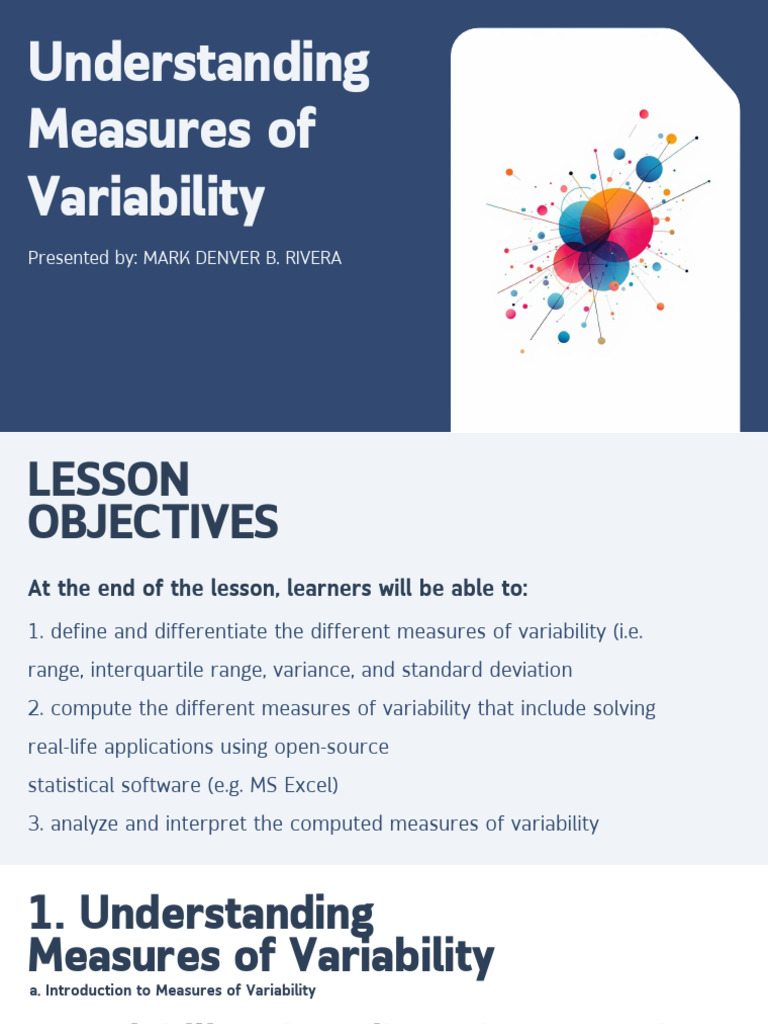 Measures of Variability Explained | PDF | Quartile | Variance