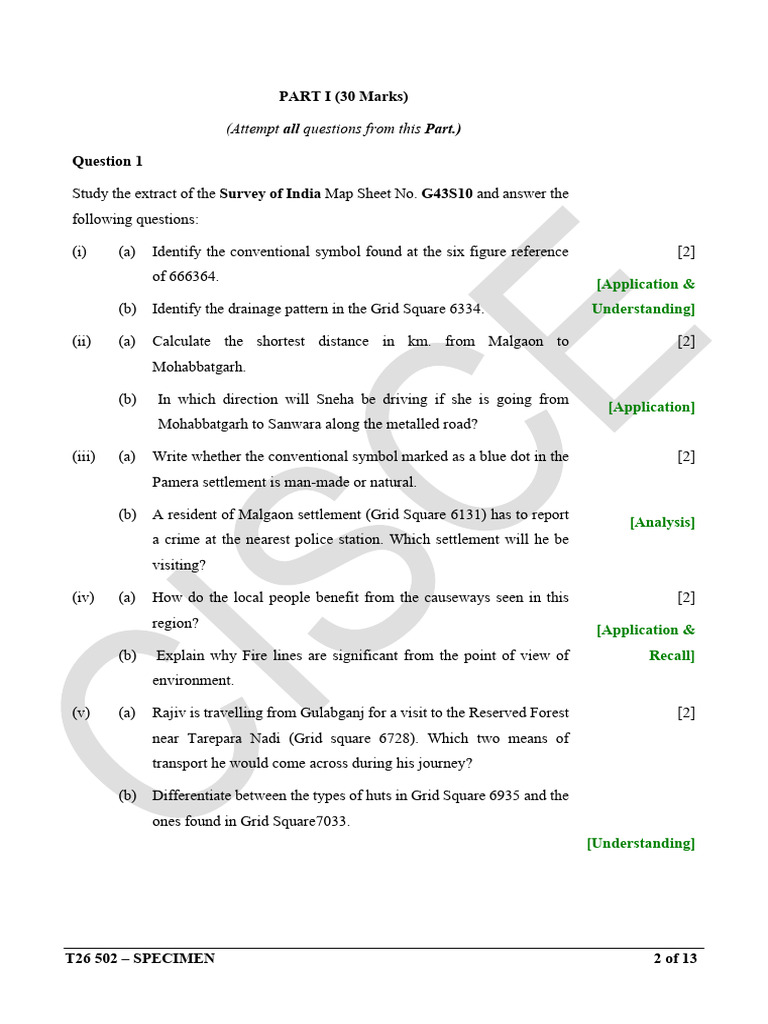 ICSE-2026-SPECIMEN-502-HCG2_removed | PDF | Waste Management | Biogas