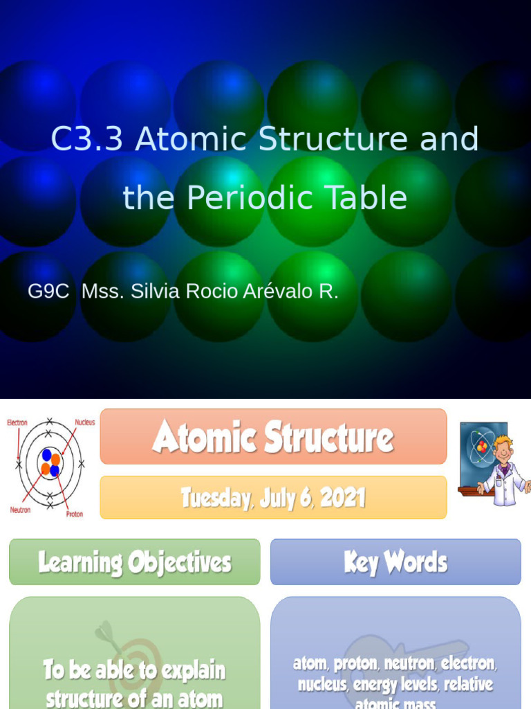 IGCSE Atomic Structure and the Periodic Table | PDF