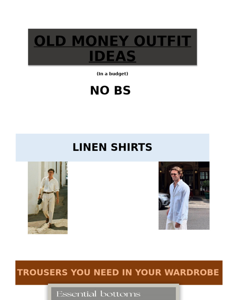 Budget-Friendly Old Money Outfit Ideas | PDF