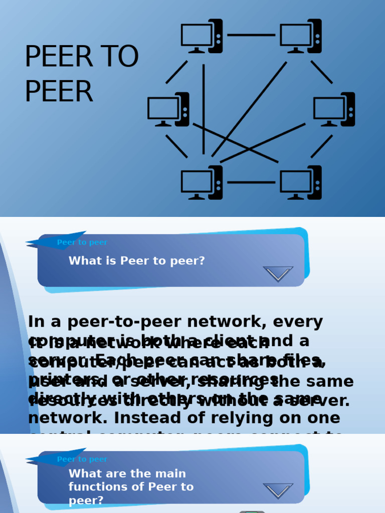 P2P | PDF | Peer To Peer | Computer Network