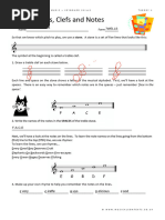 Bass Clef Staff and Notes | PDF
