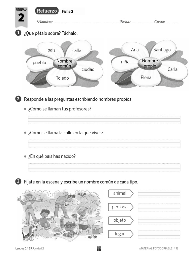 Nombre Común y Propio | PDF