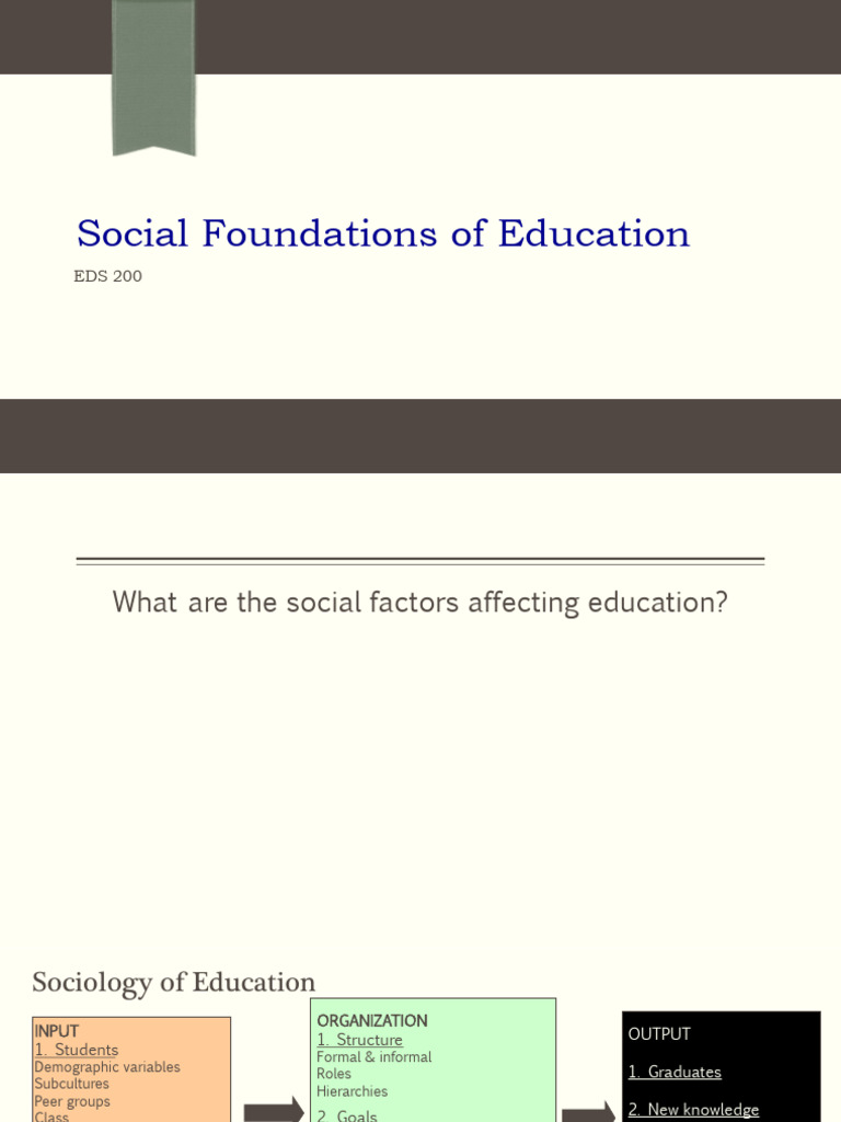 Social Factors Impacting Education | PDF | Inclusion (Education ...