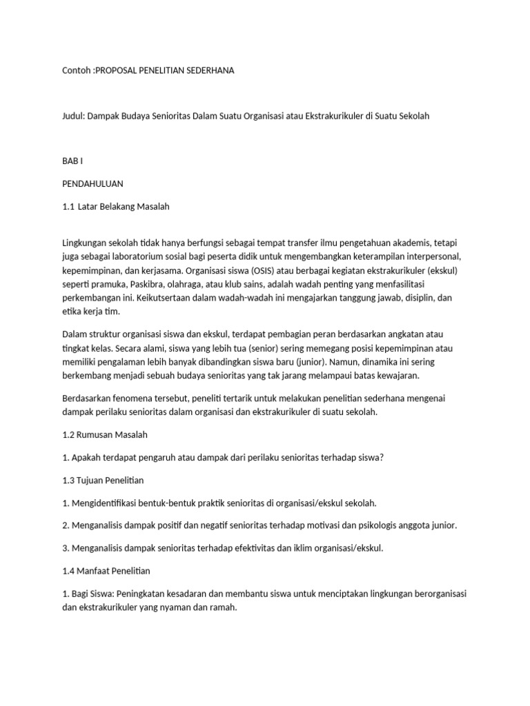 Contoh Proposal | PDF