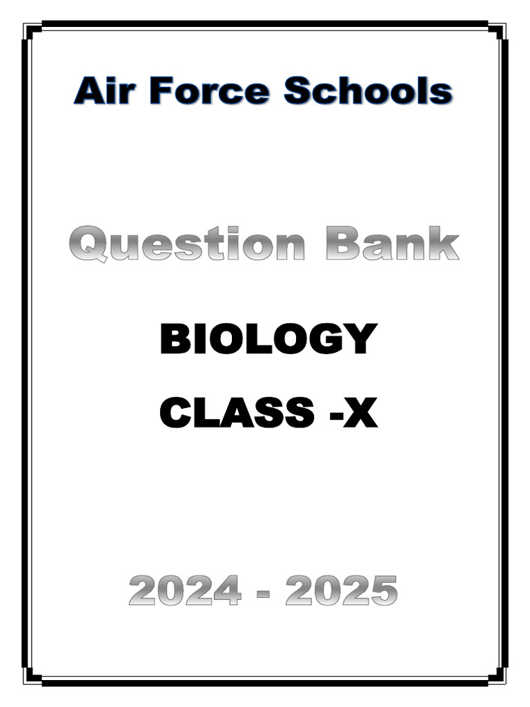 10 Biology-question Bank | PDF | Dominance (Genetics) | Genotype