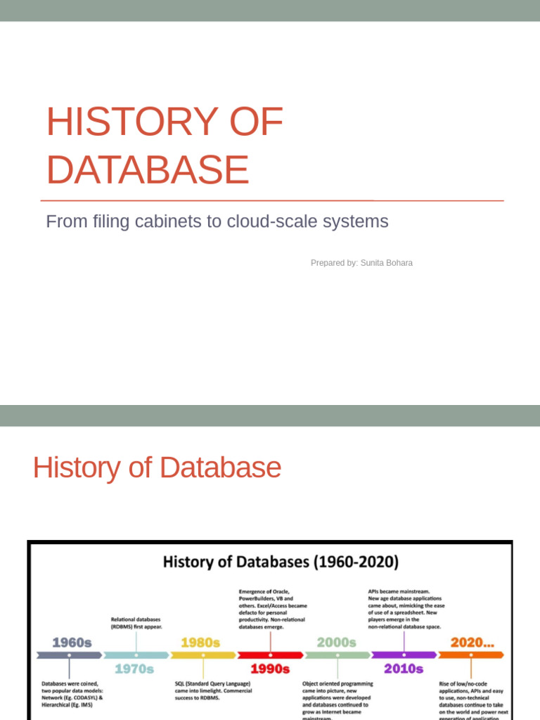 History of Database | PDF