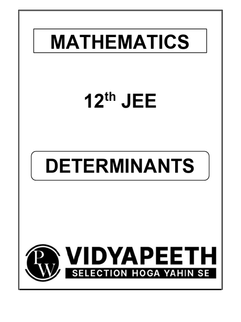 Determinants _ DPPs | PDF | Mathematical Concepts | Number Theory