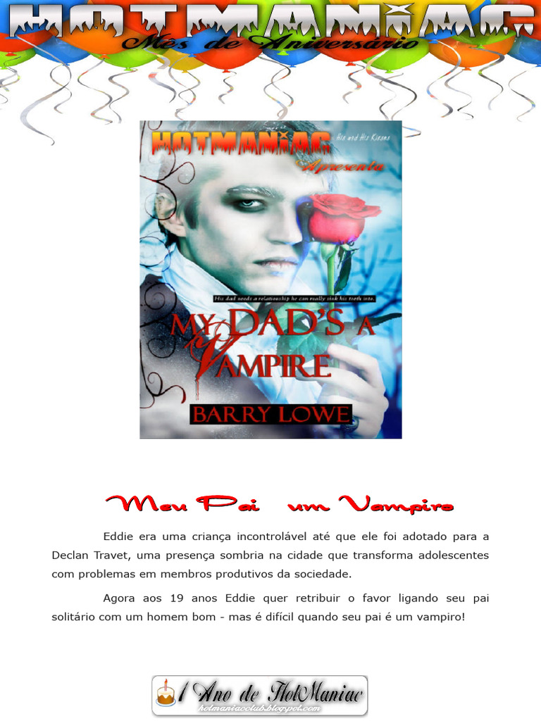 A.D. - Barry Lowe - Meu Pai É Um Vampiro - (Mês de Aniversário) | PDF ...