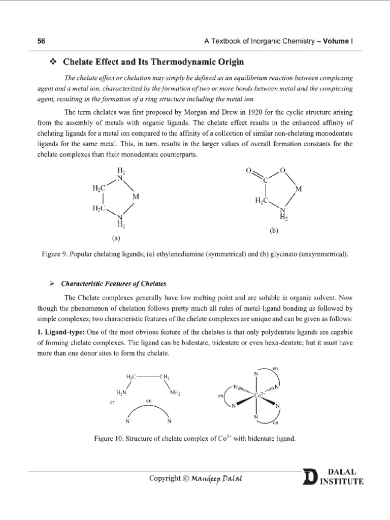 Understanding the Chelate Effect in Inorganic Chemistry | PDF ...