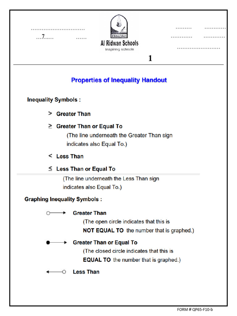 Math Worksheet (1) | PDF