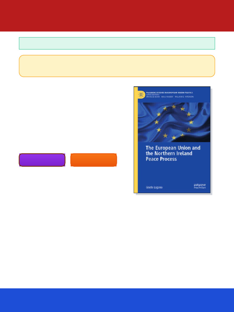 The European Union and The Northern Ireland Peace Process 1st Ed ...