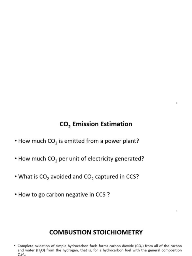 CO2 Emission Calculation for Power Plants | PDF | Combustion ...