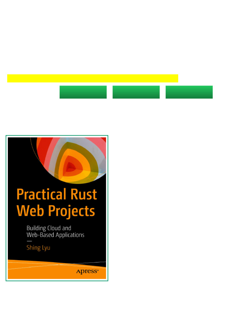 (Ebook) Practical Rust Web Projects: Building Cloud and Web-Based ...