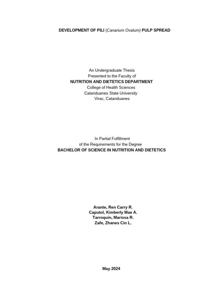 Table-of-Contents | PDF | Thesis | Methodology