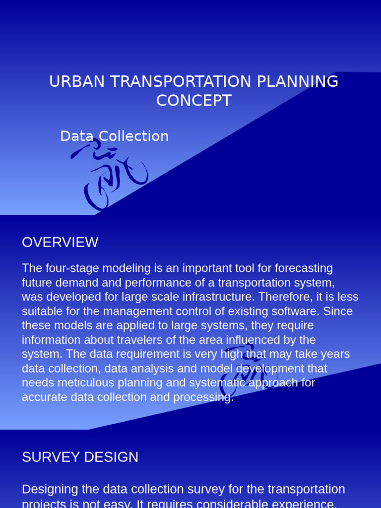 Urban Transportation Data Collection Guide | PDF | Survey Methodology ...