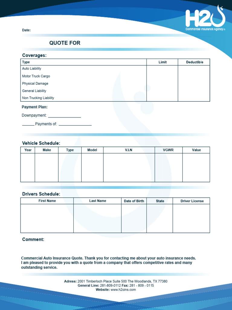 Quote For Axelar Logixtics LLC | PDF