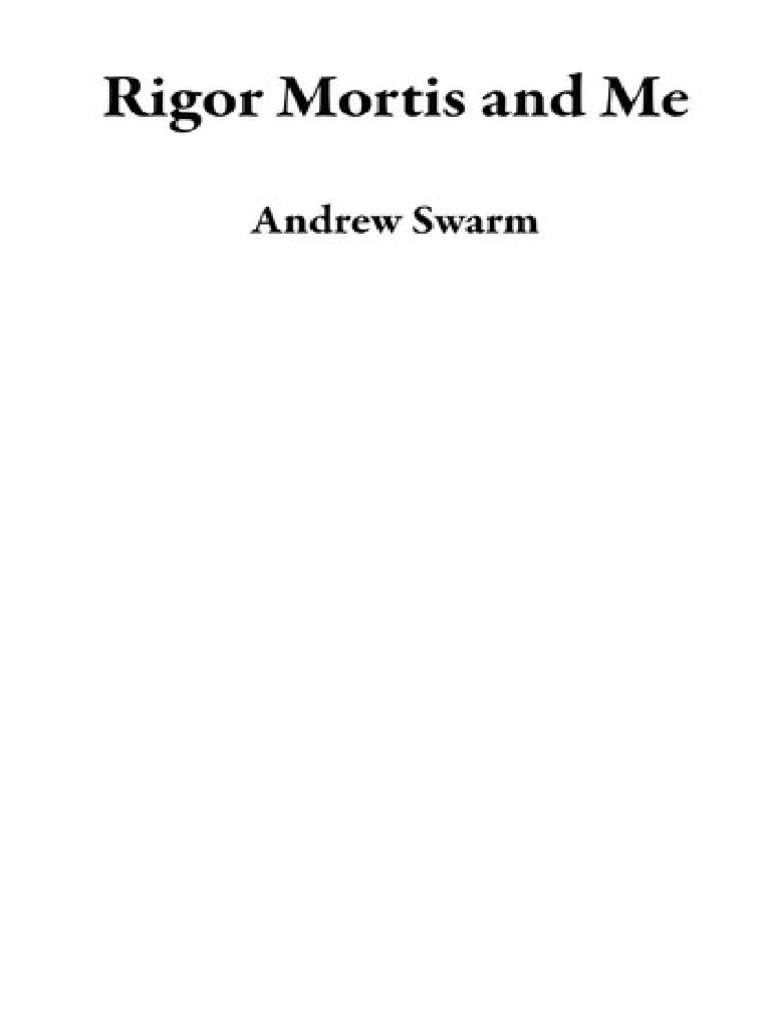 Rigor Mortis and Me | PDF