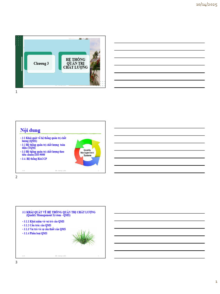 Microsoft PowerPoint - Chuong 3_He thong Quan tri chat luong_2025_SV | PDF