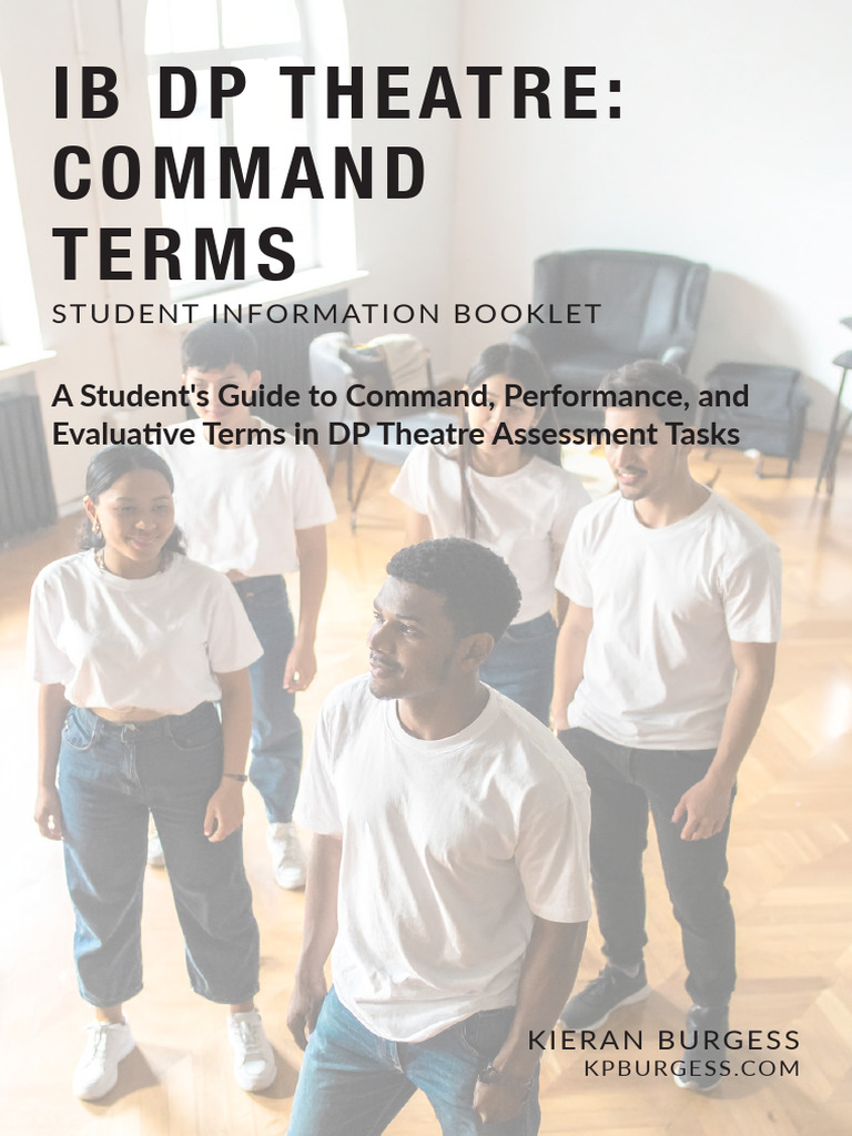 DP Theatre Command Terms Student Information Booklet | PDF | Intention ...