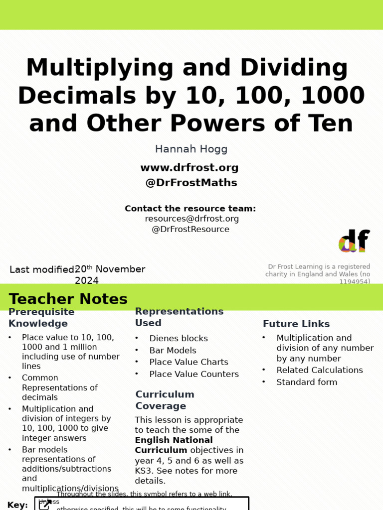 Multiplying & Dividing Decimals Guide | PDF | Multiplication | Mathematics