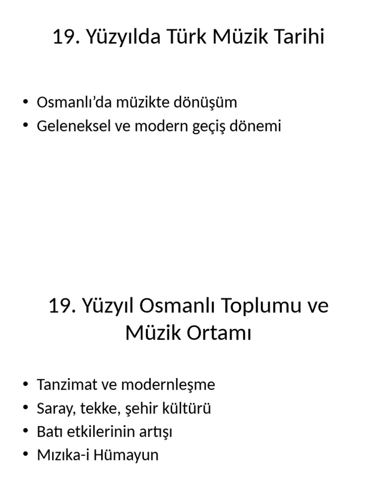 19yy Turk Muzik Tarihi | PDF