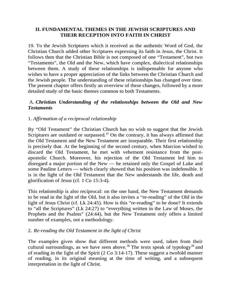 Old and New Testament Relationships | PDF | Jesus | Bible